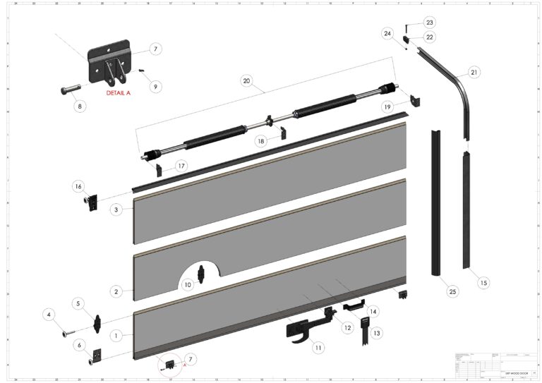 Roll-Up 3/4” Wood Doors | Transglobal Door